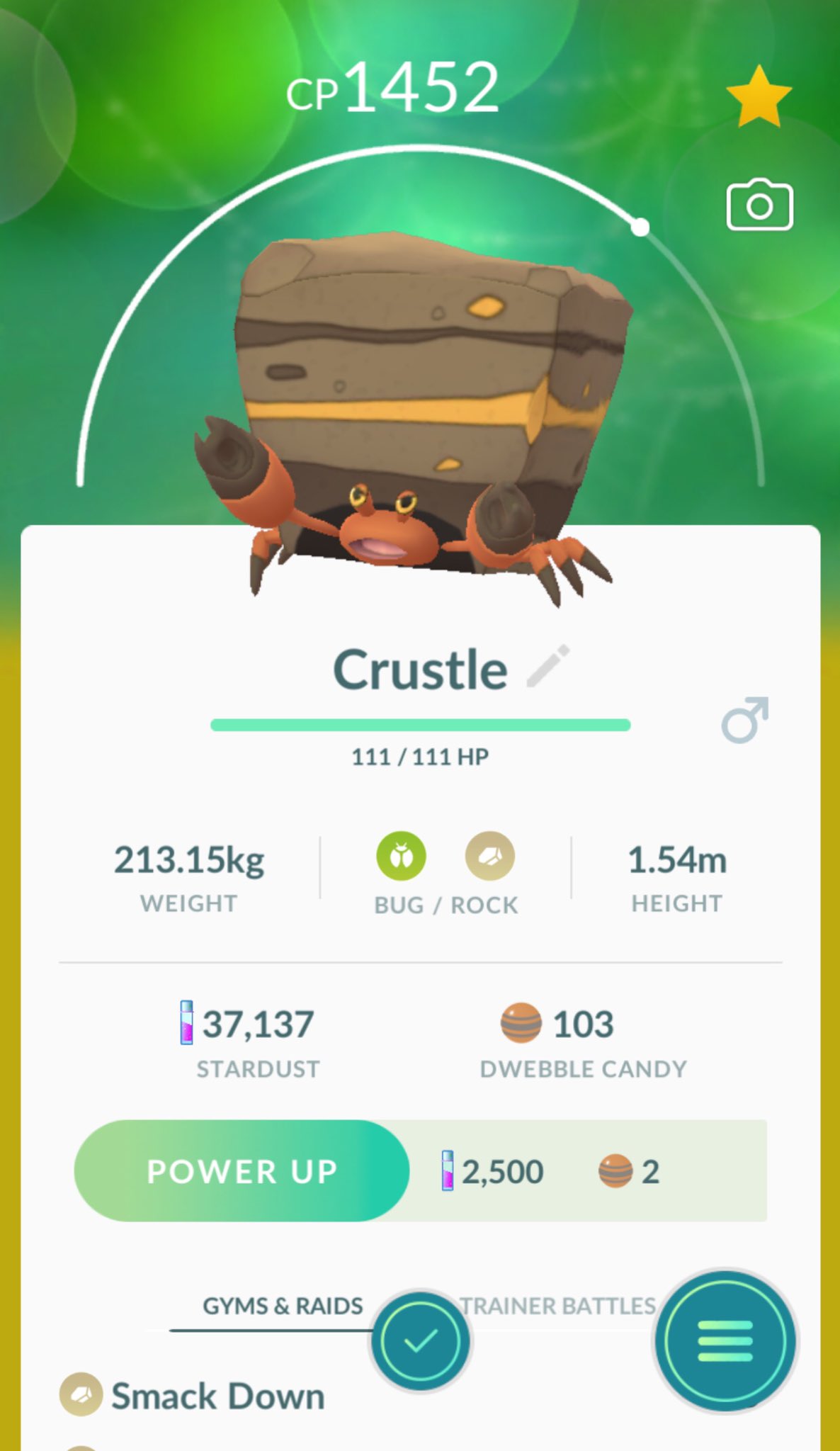 Pokemon Crustle Evolution