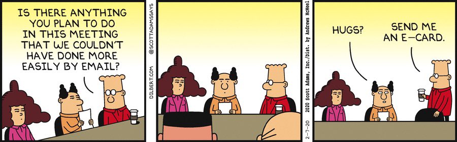 Dilbert Comics Meetings
