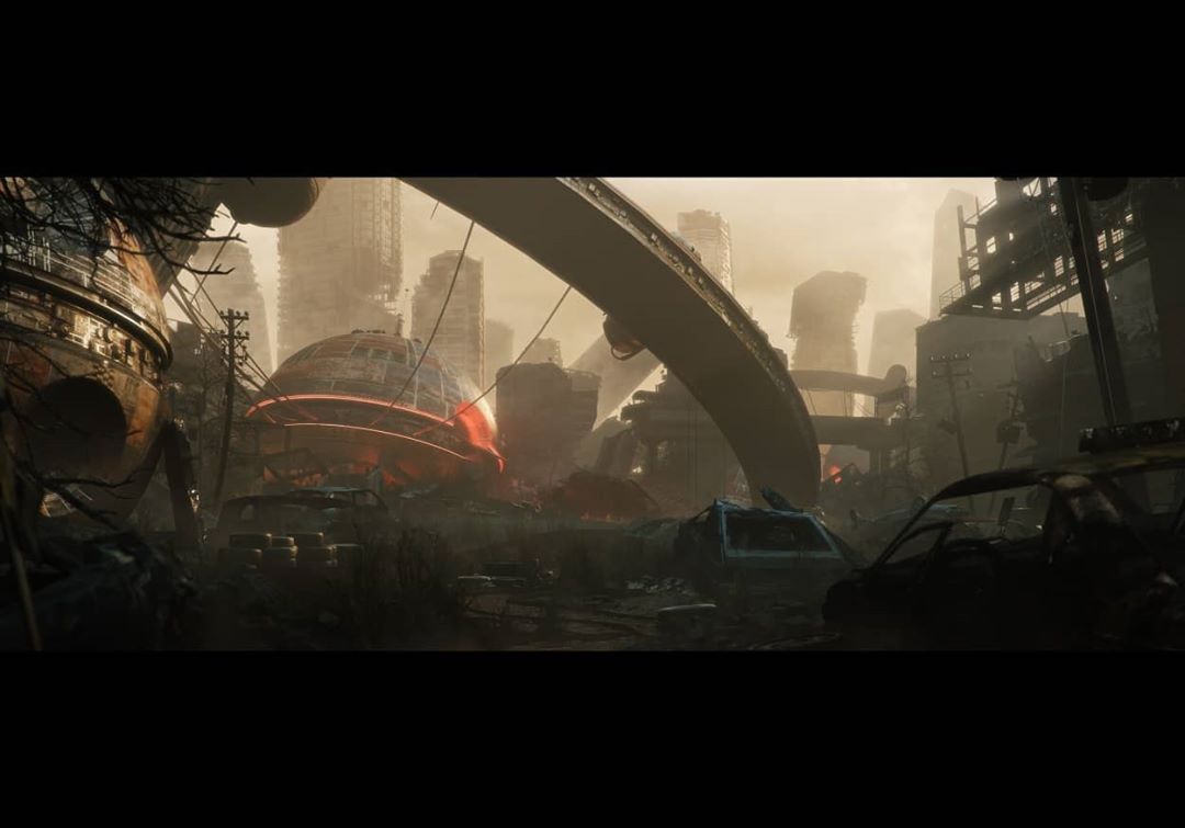 KitBash3D on Twitter: "A post-apocalyptic city as seen through the mind of Peter Lee (@itseoulit ...