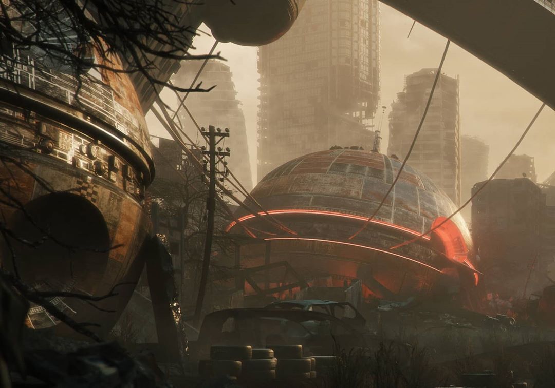 KitBash3D on Twitter: "A post-apocalyptic city as seen through the mind of Peter Lee (@itseoulit ...