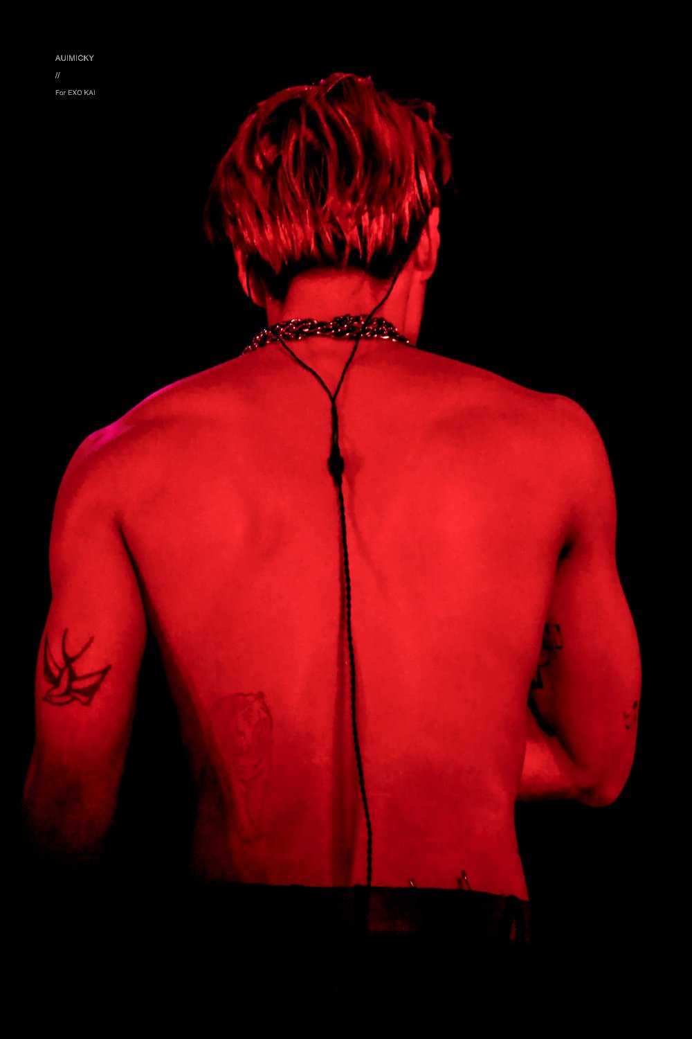 Exo Kai Neck Tattoo
