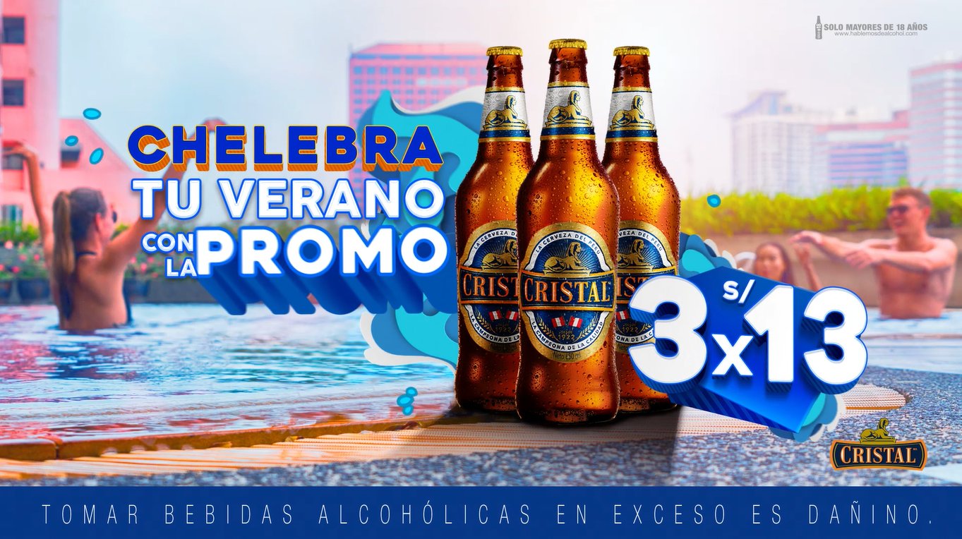 Cerveza Cristal on Twitter: "@medvm96 ¡Aprovecha la promo, Marcelo! 🍺😎 3 Cristal 650ml por s/.13 ...