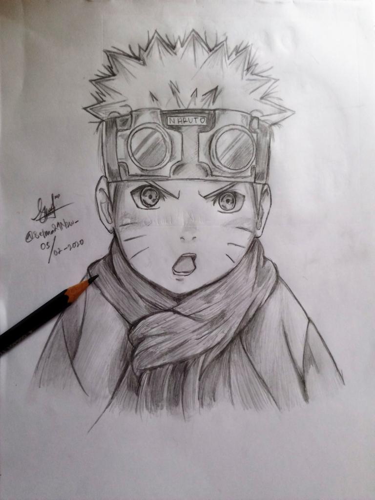 Naruto A4 drawing Art & Collectibles Drawing & Illustration etna.com.pe