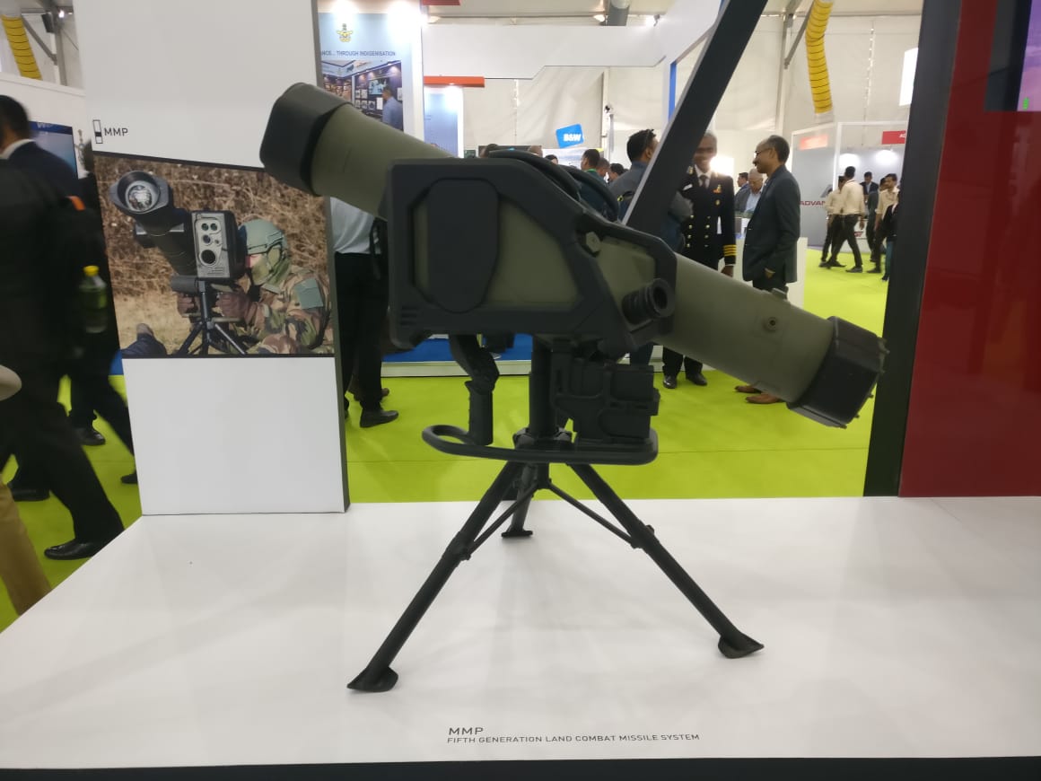 Exhibits from European missile manufacturer MBDA at Defence Expo 2020 1 ...