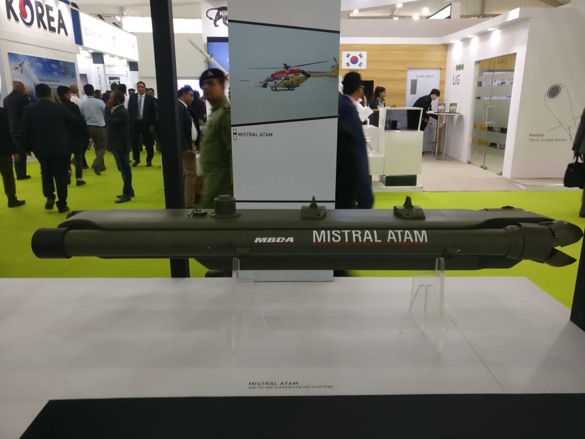 Exhibits from European missile manufacturer MBDA at Defence Expo 2020 1 ...