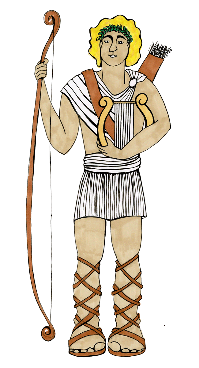 Apollo Greek God Cartoon