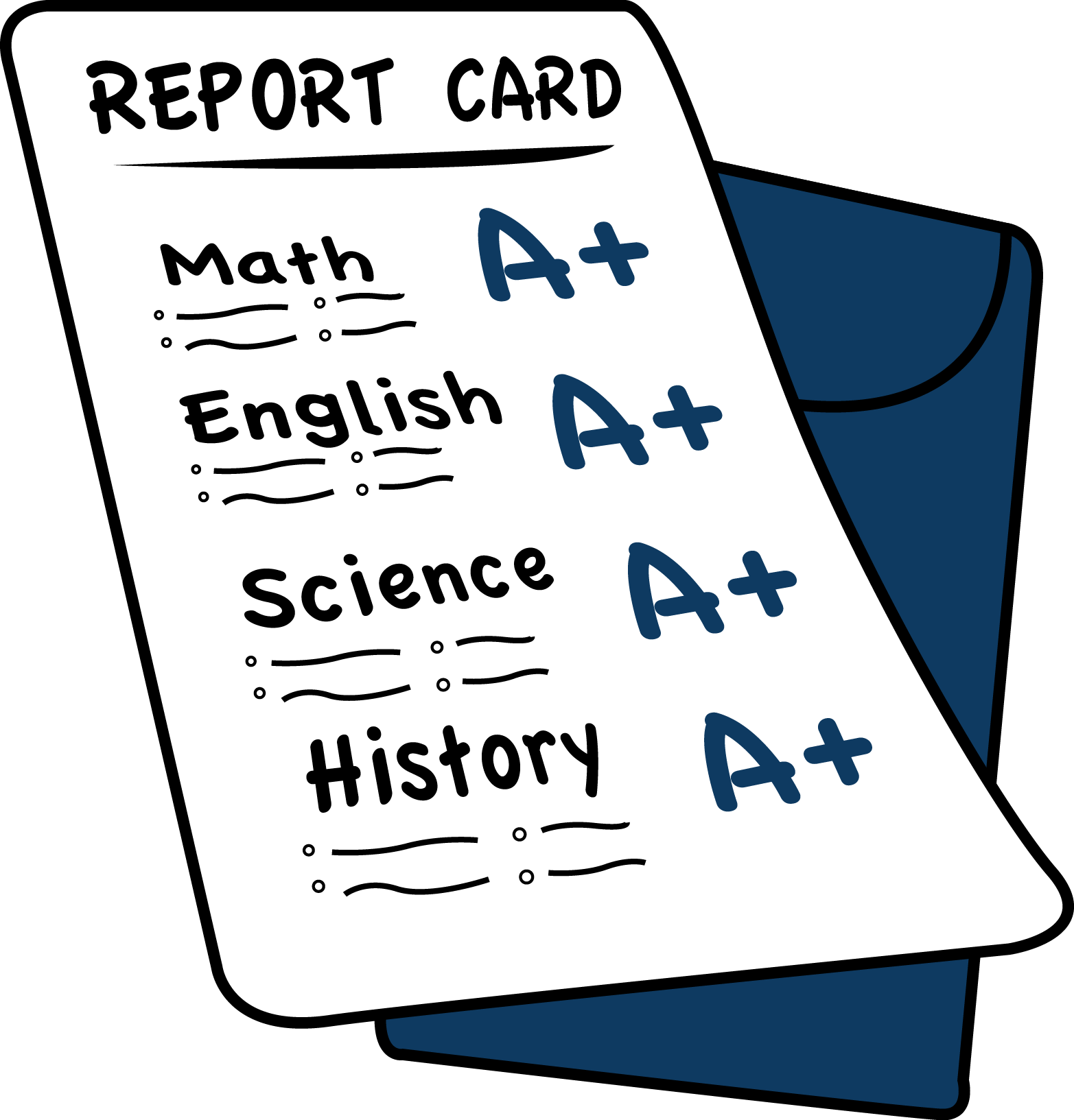 Report Card Grades Clipart