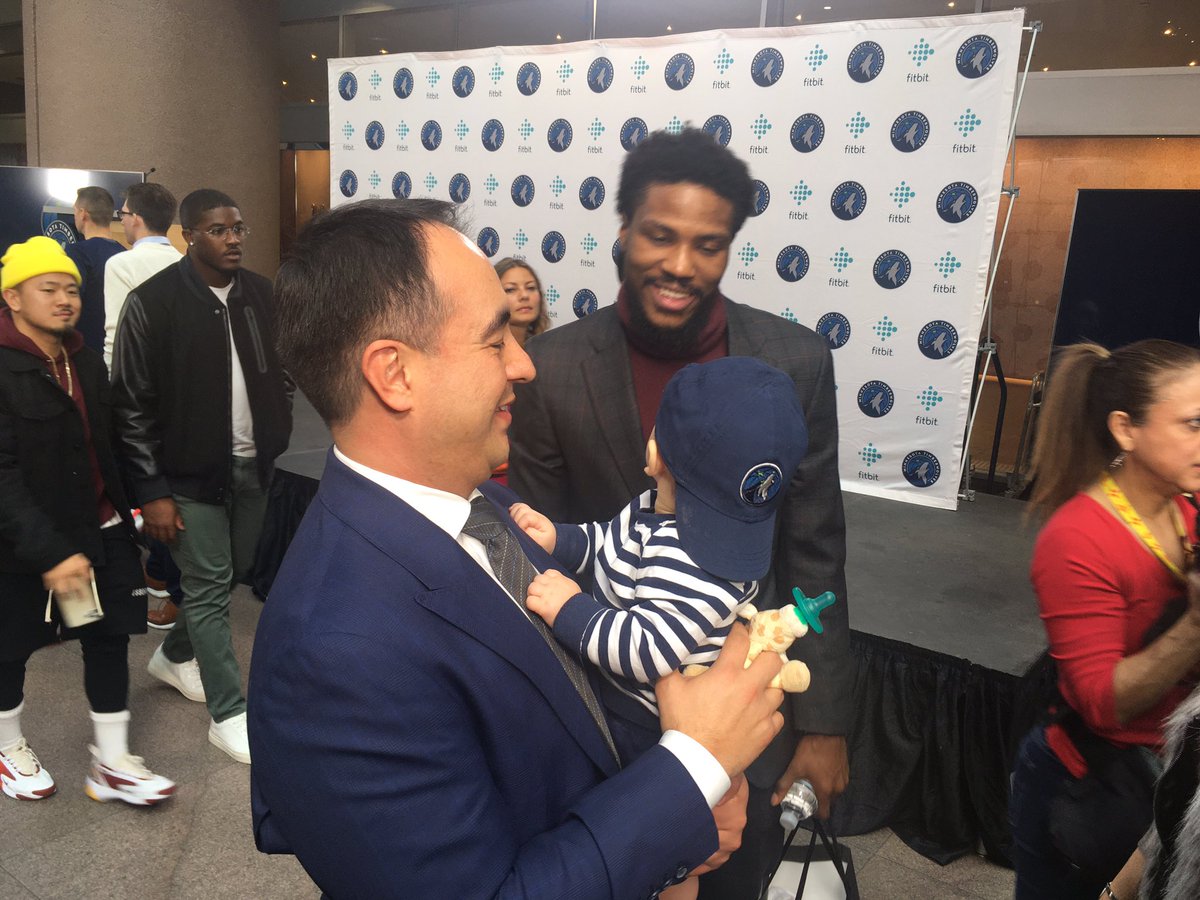 Malik Beasley getting to know Ryan Saunders’ son, who is being held by ...