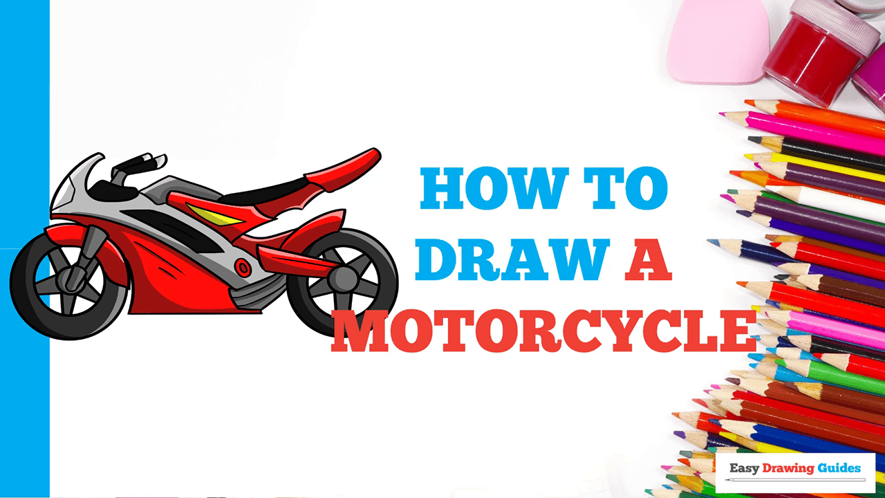 How To Draw A Motorcycle For Kids