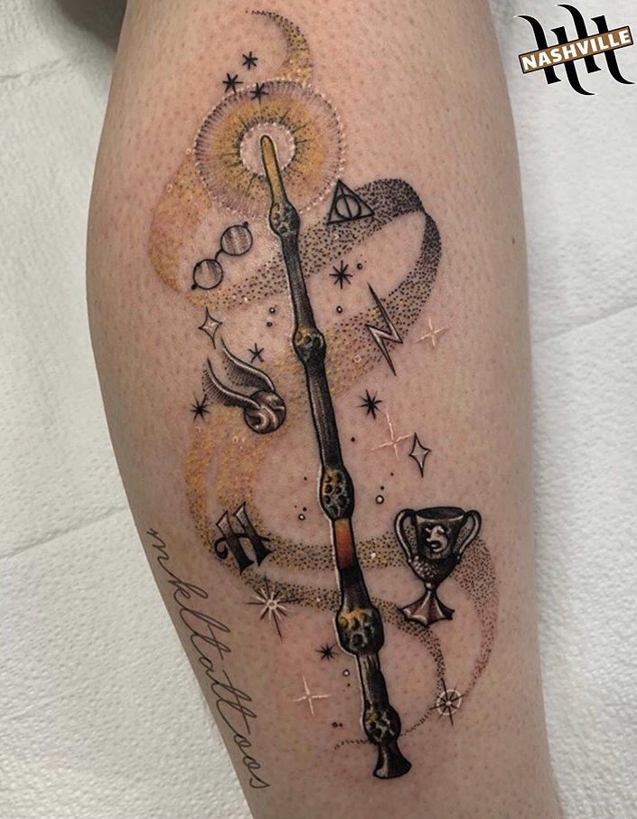Harry Potter Elder Wand Tattoo