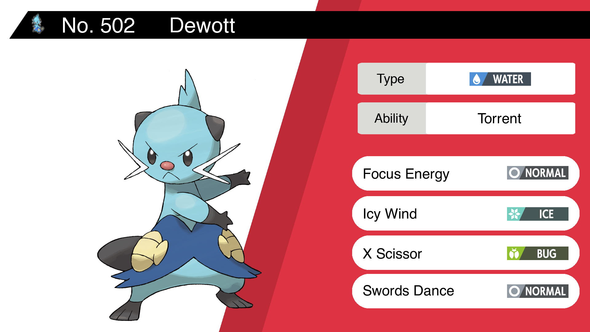 Dewott Evolution Chart