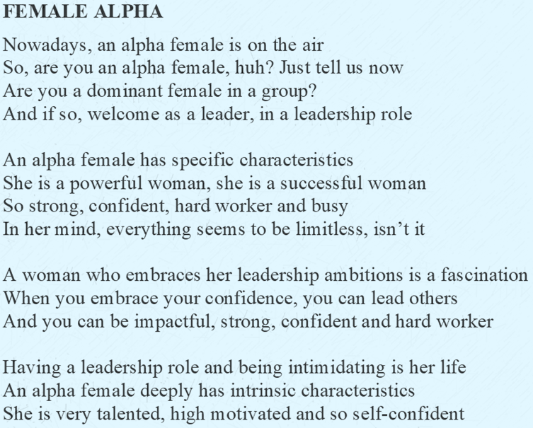 Alpha Female Characteristics