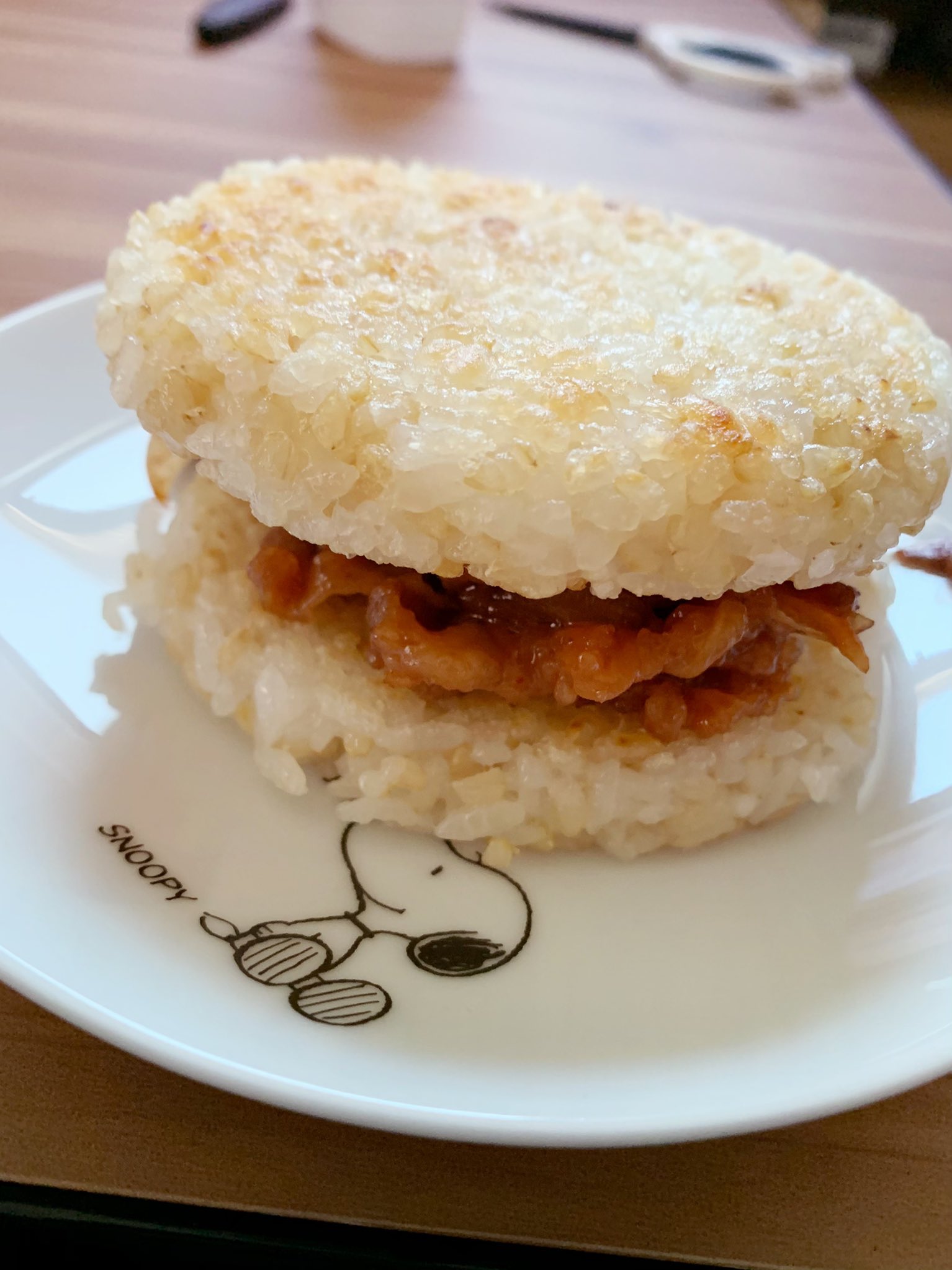 chipi🚲 on Twitter: "ごはんバーガーが食べたいけど外に出たくなかったので作りました🍳…