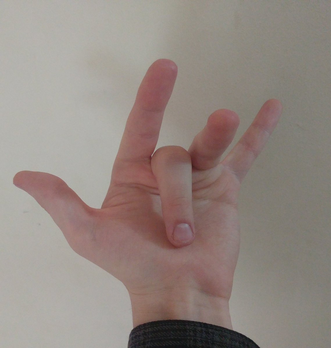 Hand Signs Meaning Ring Finger Down