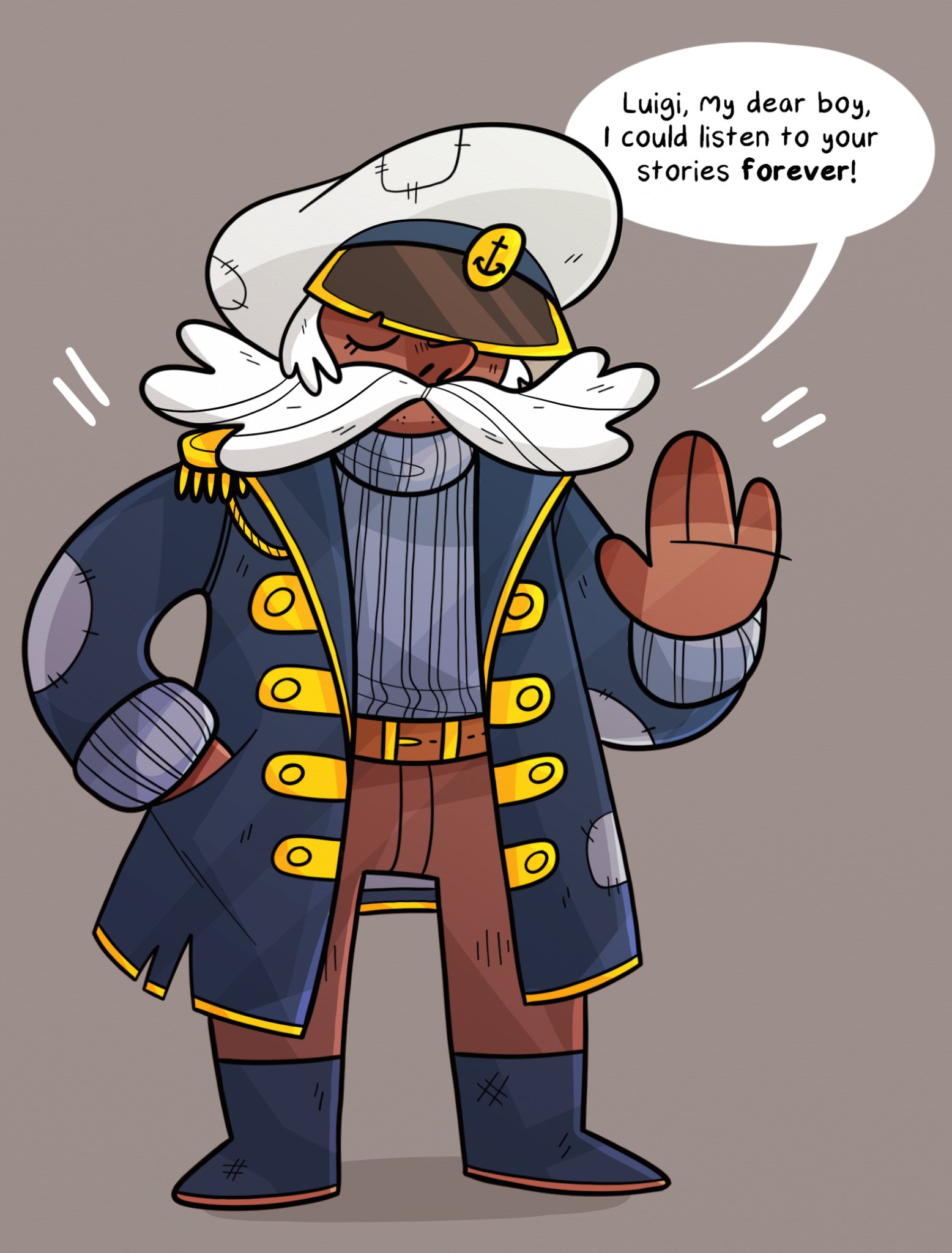 Paper Mario Bobbery Admiral Bobbery DO NOT FAV. By