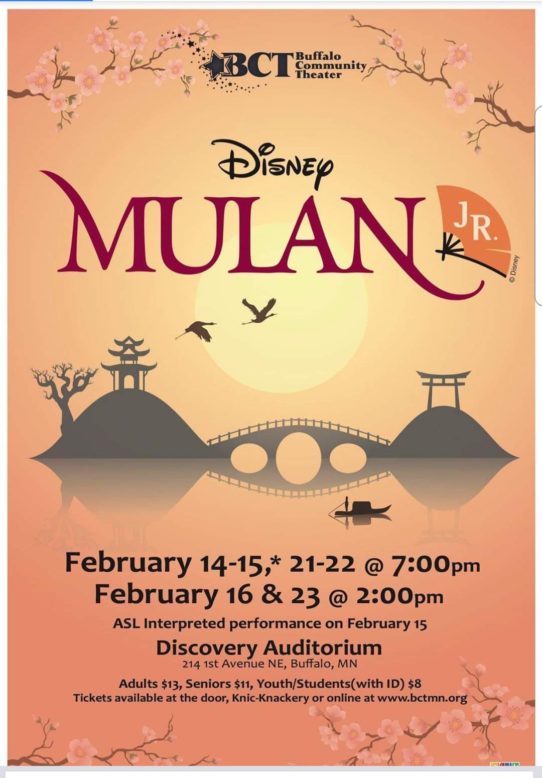 Mulan Jr Poster That Was Some Show! Disney's Mulan Jr. | Victory