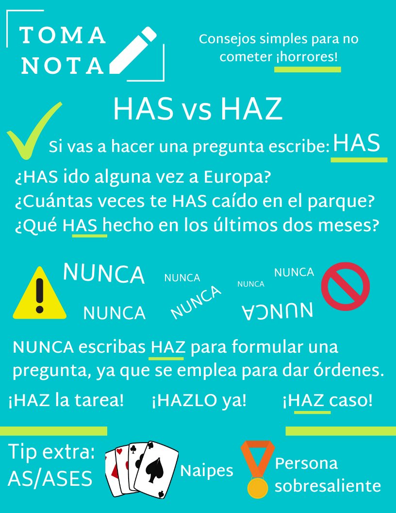 Haz O Has: Uso, Diferencia, Ejemplos Y Ejercicios Resueltos, 49% OFF