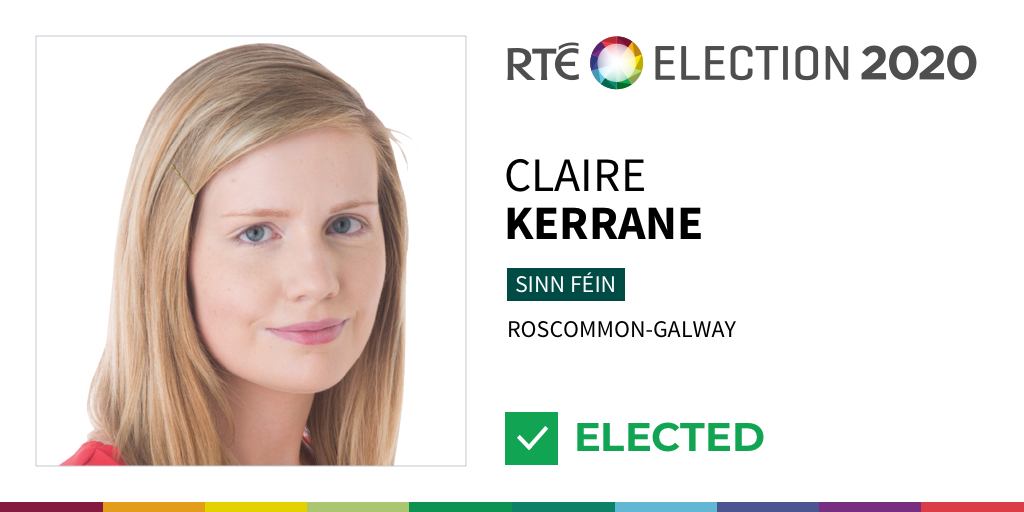 Sinn Féin’s Claire Kerrane has been elected in the Roscommon-Galway ...