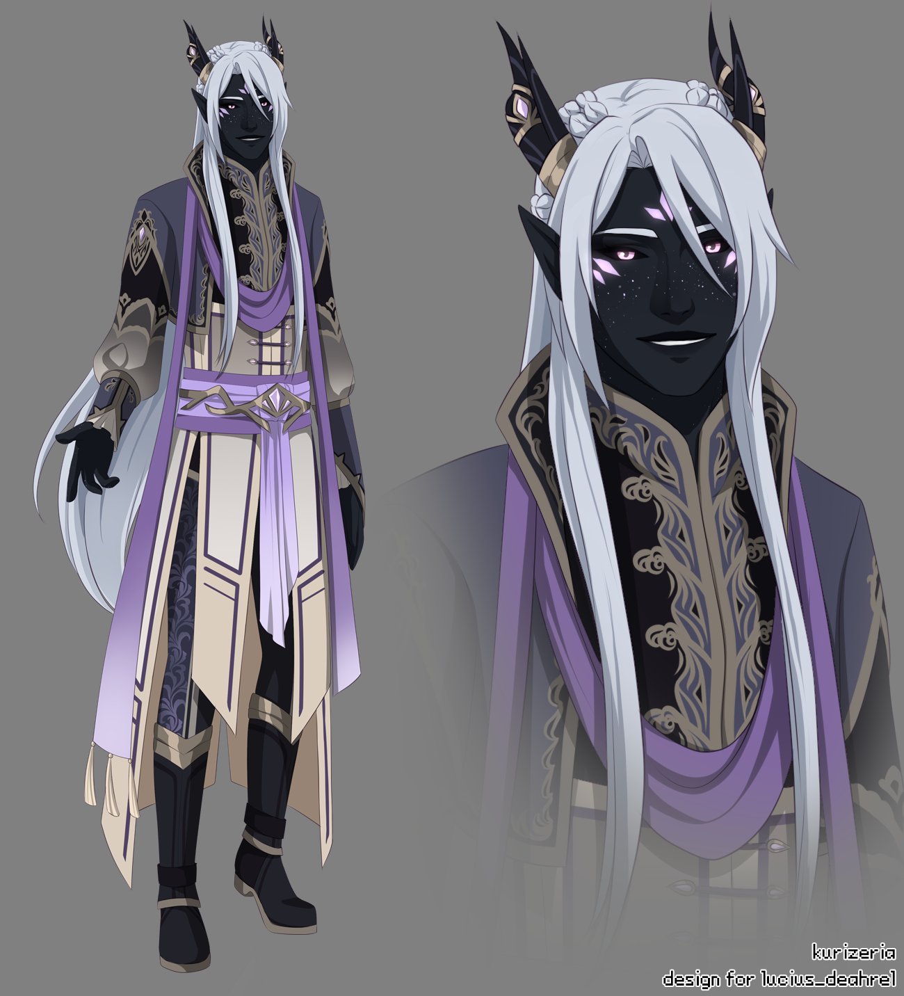 KURIZERIA on Twitter: "Design for @Xx_Abyss_xX His Startouch elf OC Azur!! I threw in an extra ...