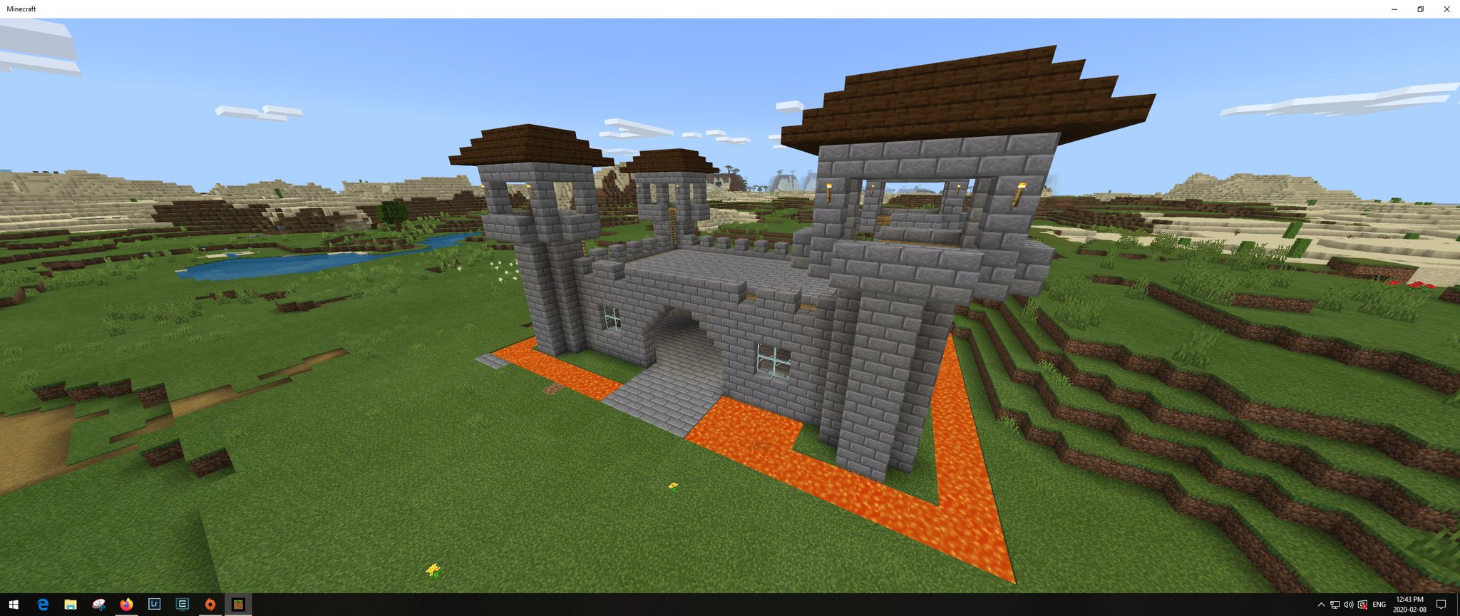 Minecraft Lava Castle