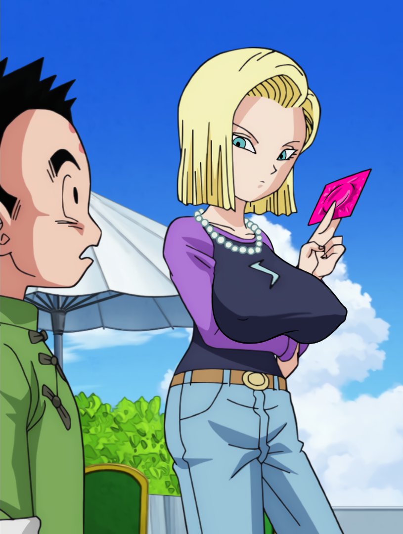 monkeyman on Twitter: "Android 18 wants some "training" time with Krillin, but can he handle it ...