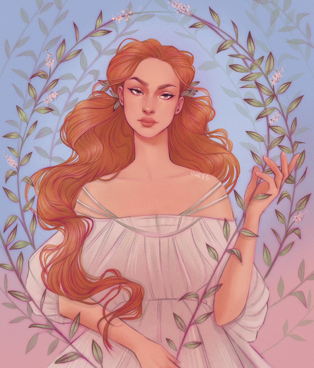 「marina commissioned this beautiful piece」|inésのイラスト