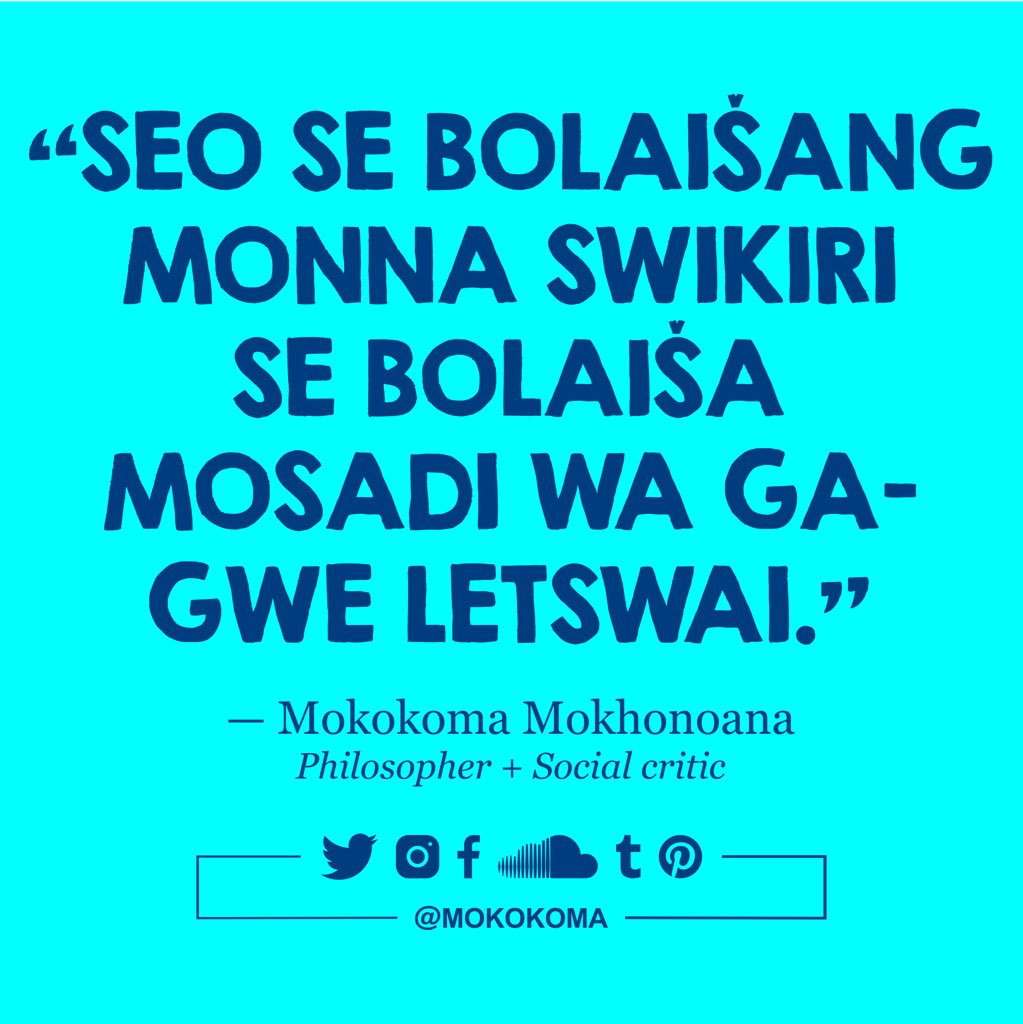 Tswana Quotes Ma'Mokoena On X: "Lesedi, Kganya Speaks To Light,