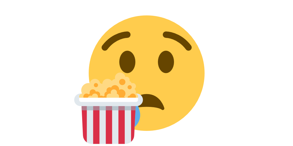 Eating Popcorn Smiley