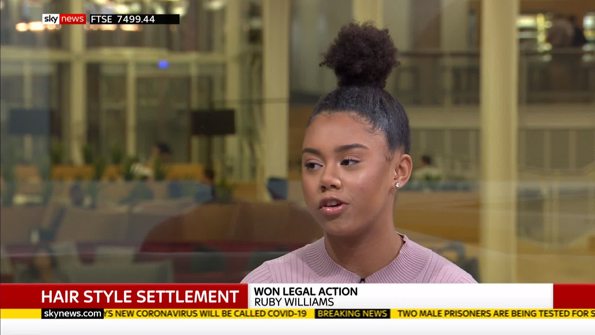 Sky News on Twitter: "A-level student Ruby Williams won £8,500 in an out of court settlement ...