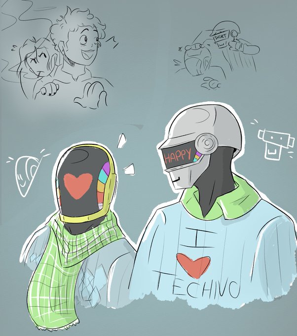 Daft Punk Slash Fan Art