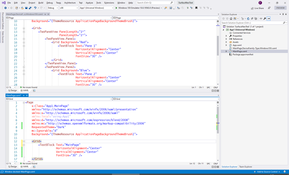 Wim Bokkers on Twitter: "I saw a code example where single pane mode was detected and the ...