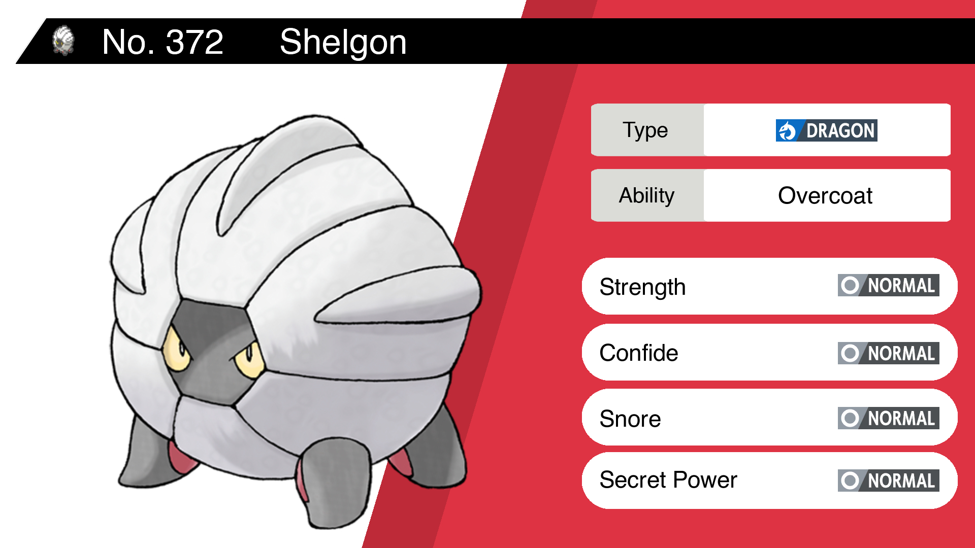 Pokemon Shelgon Evolution Chart