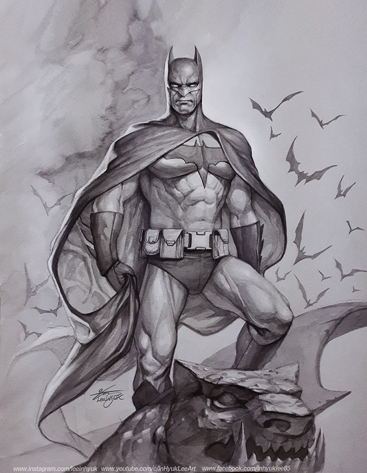 Batman Body Drawing