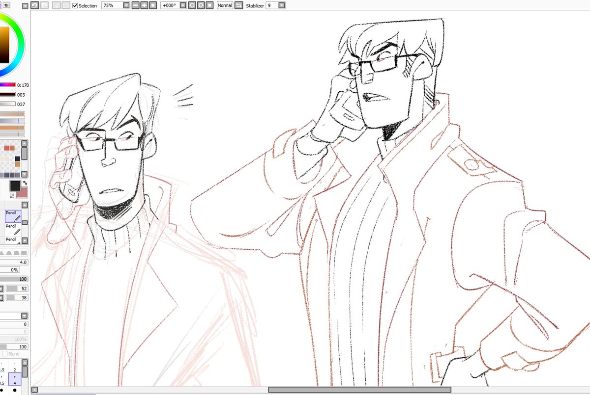 「I like to draw Iida He's like A very pretty square lmao 」Kisu-no-hiの漫画