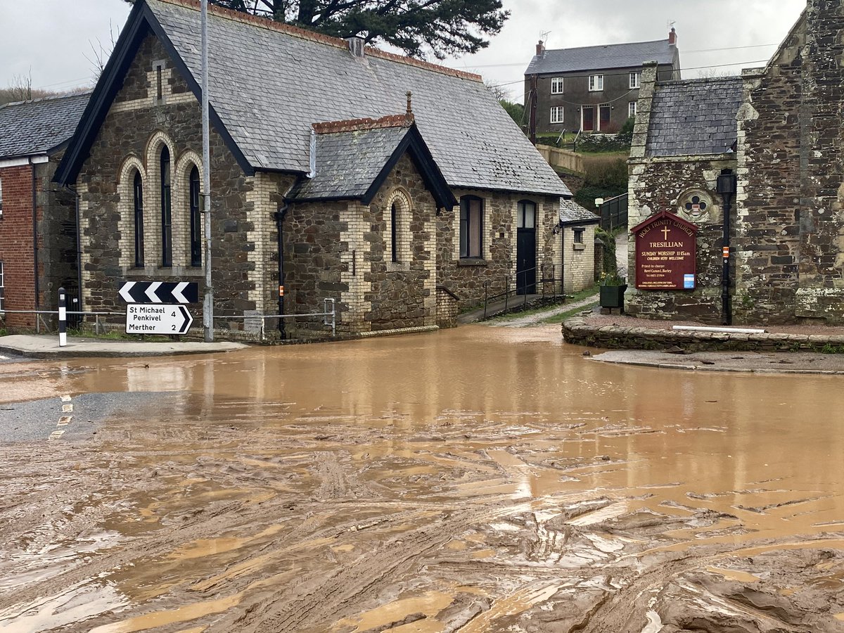 Looe and Fowey hit by flooding as Storm Dennis strikes Cornwall | West ...