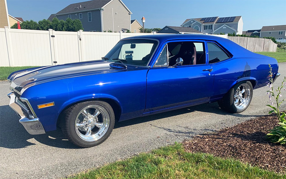 Navy Blue Chevy Nova Ss