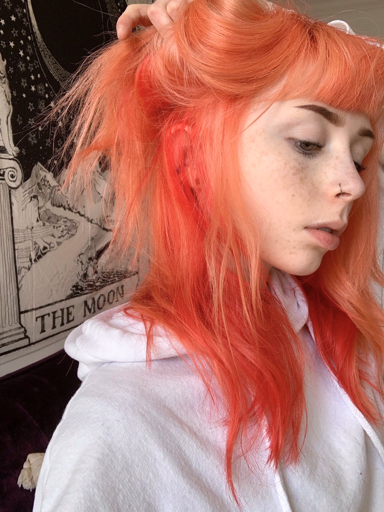 Light Orange Pink Hair