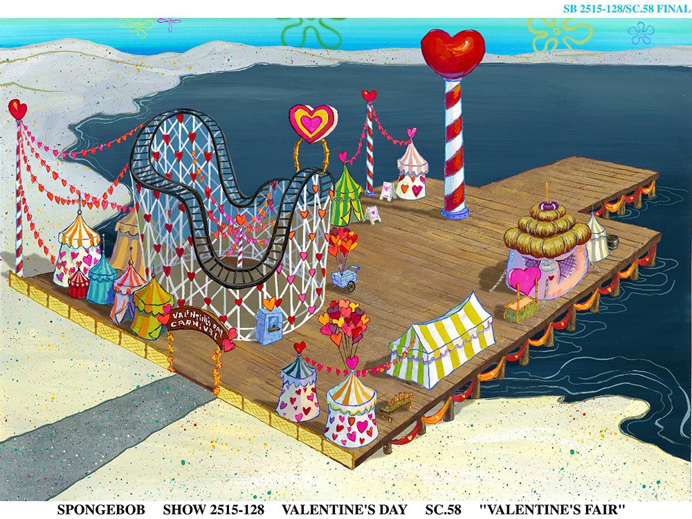 Spongebob Valentine Border