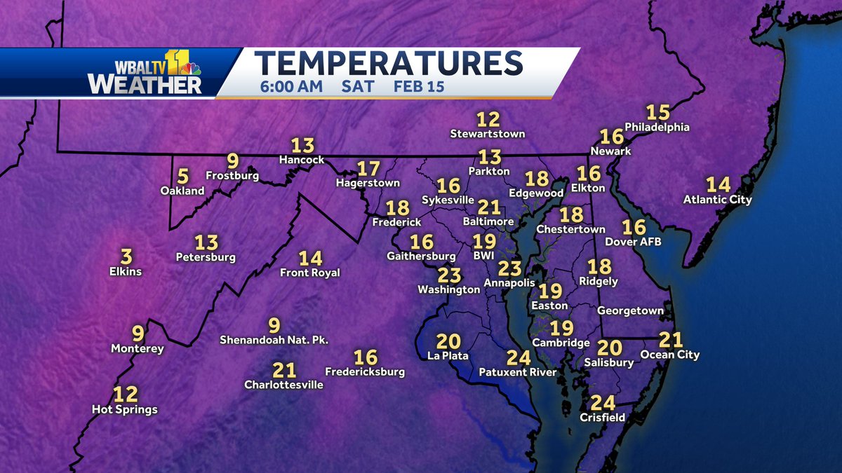 Good morning! Here's a look at current temperatures in the area. mdwx ...