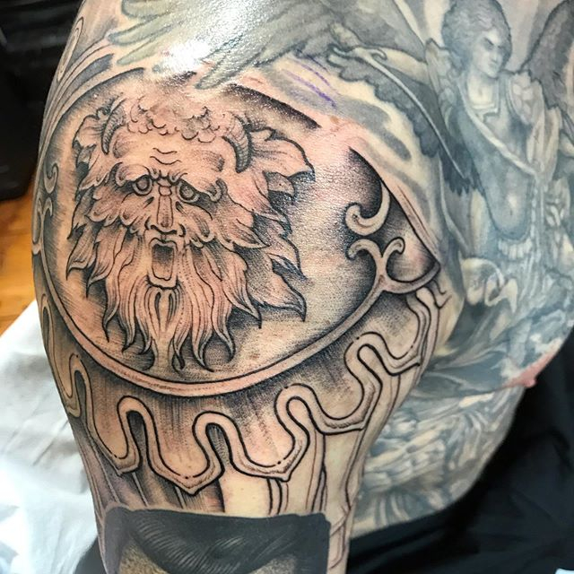Roman Chest Armor Tattoo
