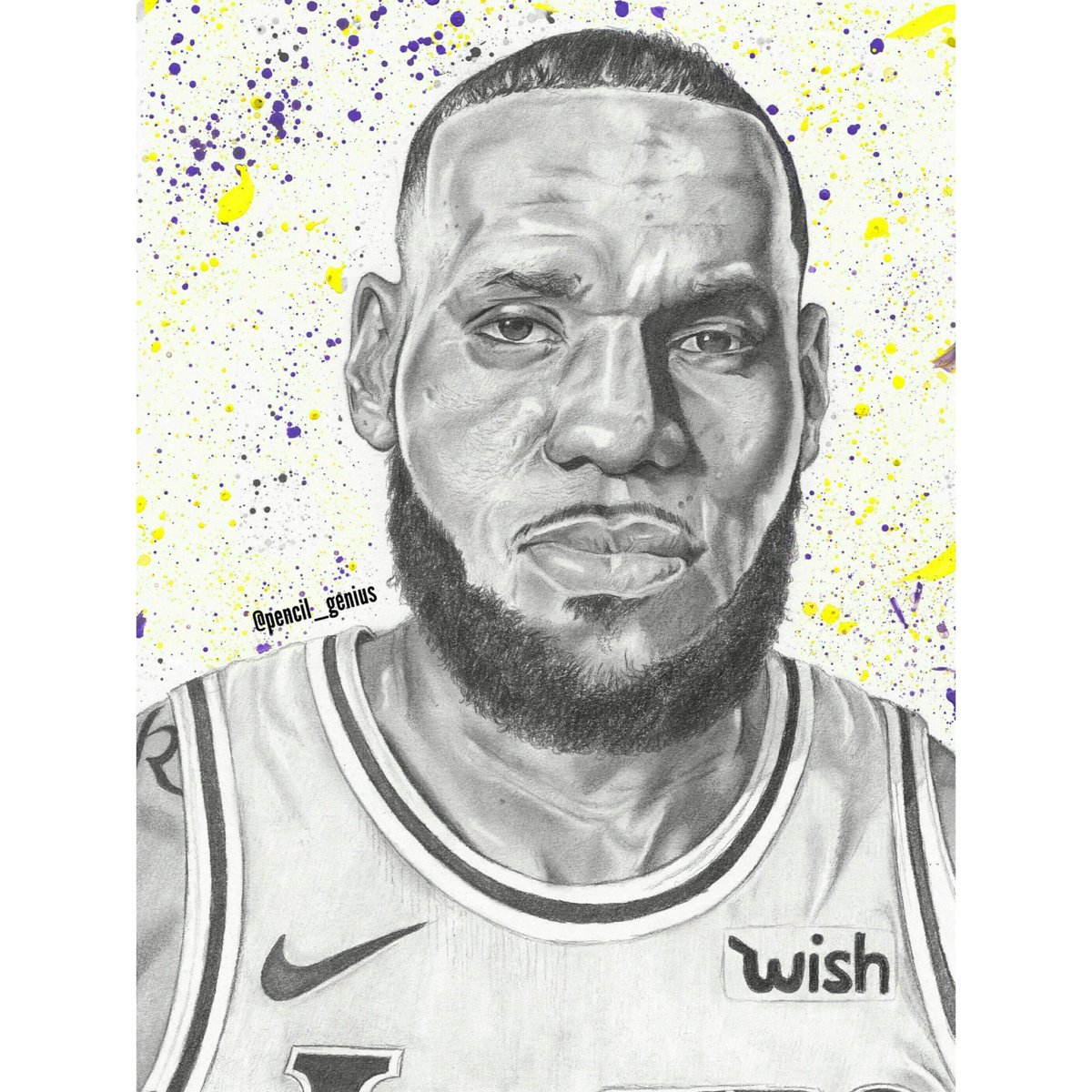 Lebron James Drawing In Pencil
