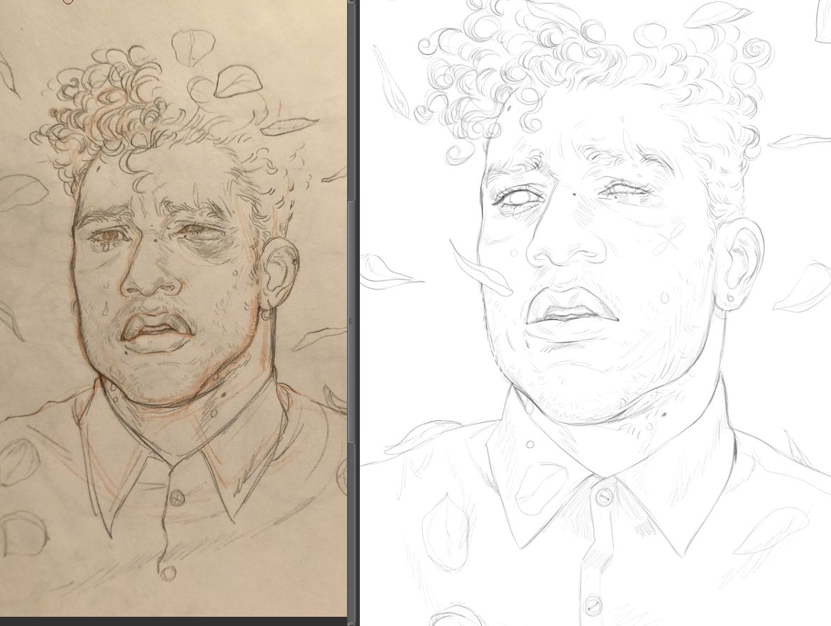 「concept sketch vs revision sketch 」|🌱🪦Tyler🪦🌿の漫画