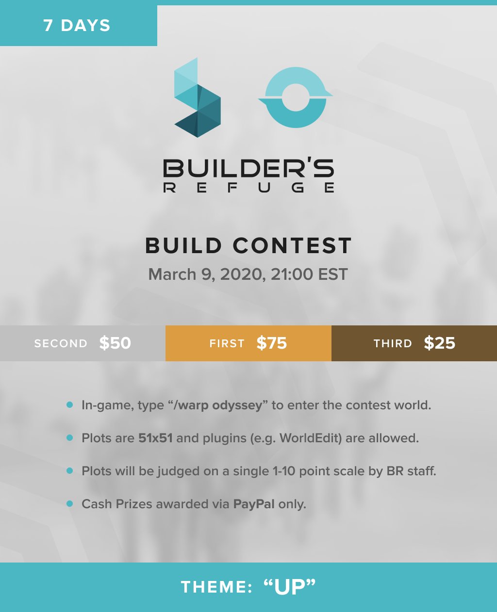 Builder's Refuge on Twitter: "Want an event where the payout is actually real? We have a week ...