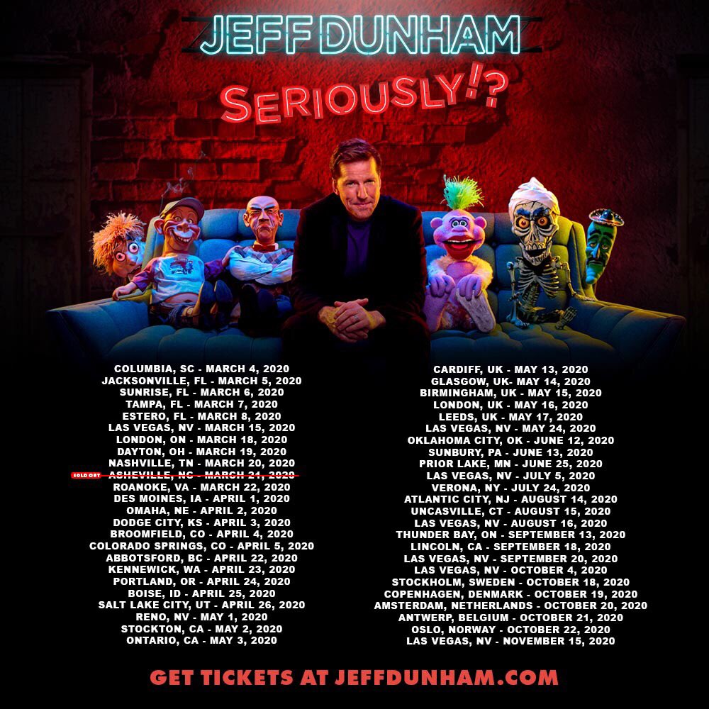 Jeff Dunham 2022 2022 Tour