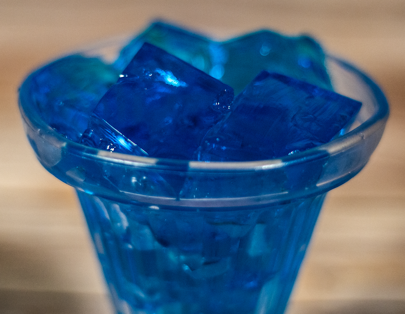 Blue Jello Cubes