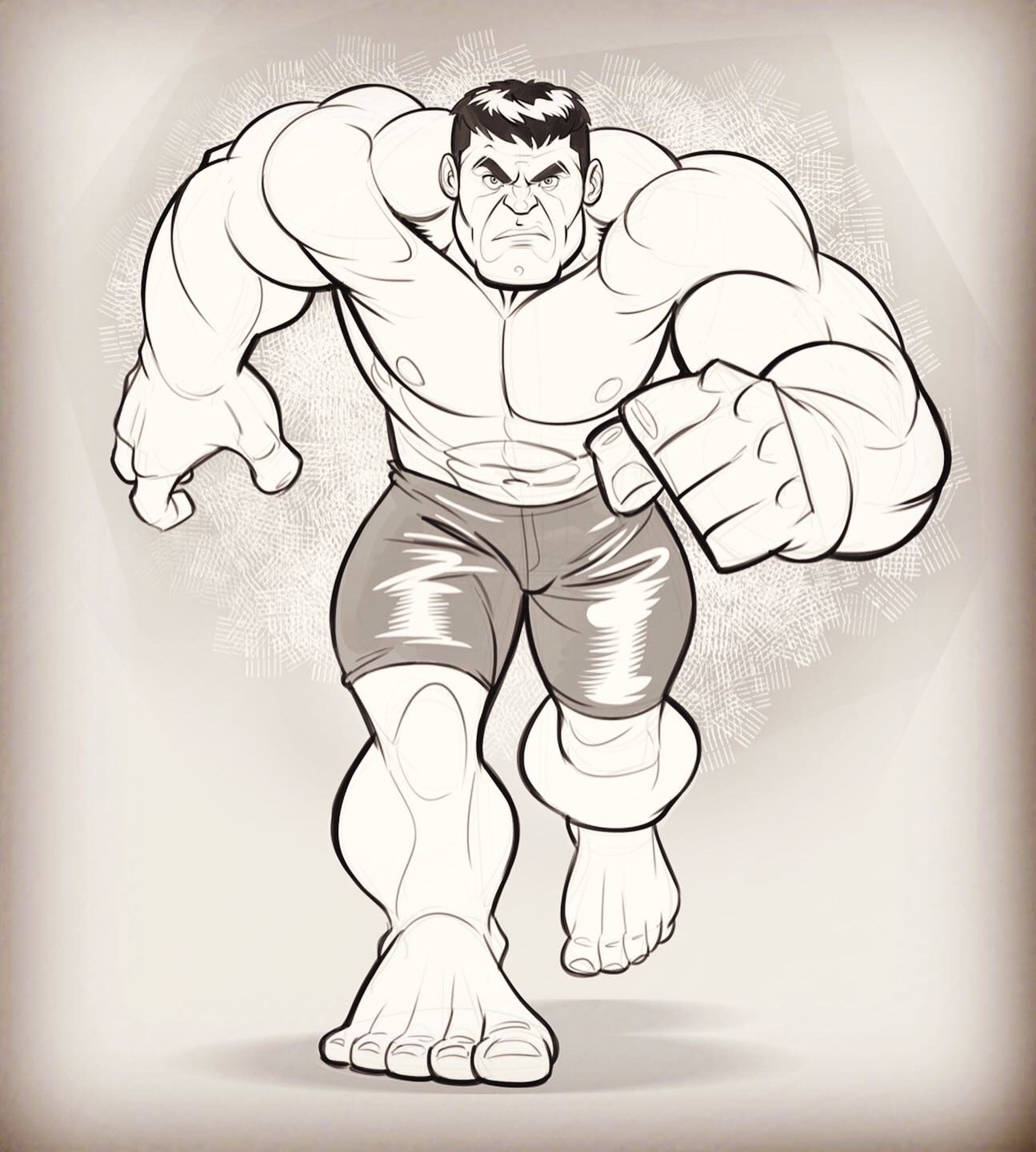Hulk Smash Cartoon Drawings