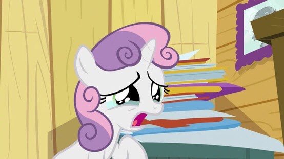 Sweetie Belle Scared