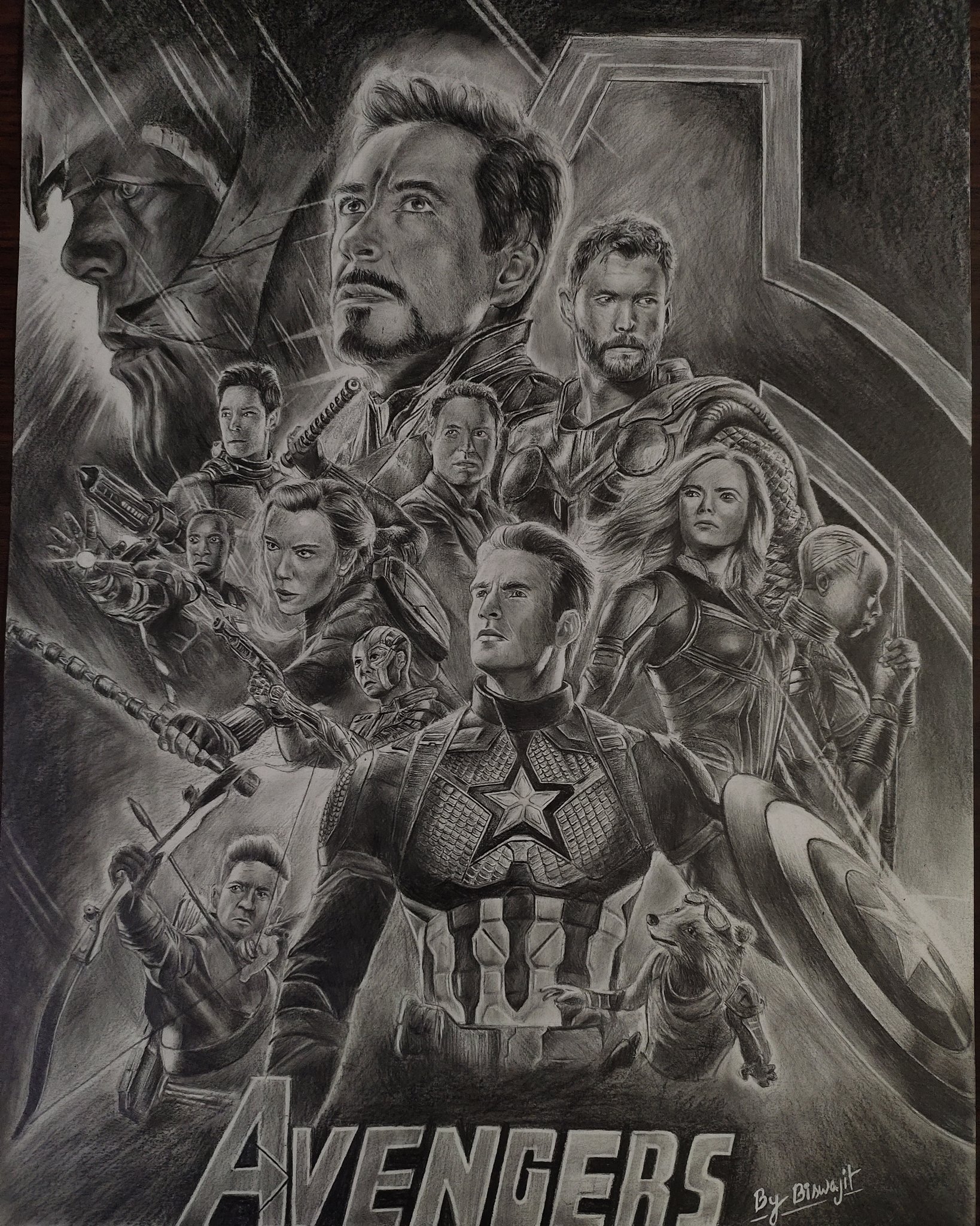 The Avengers Drawing