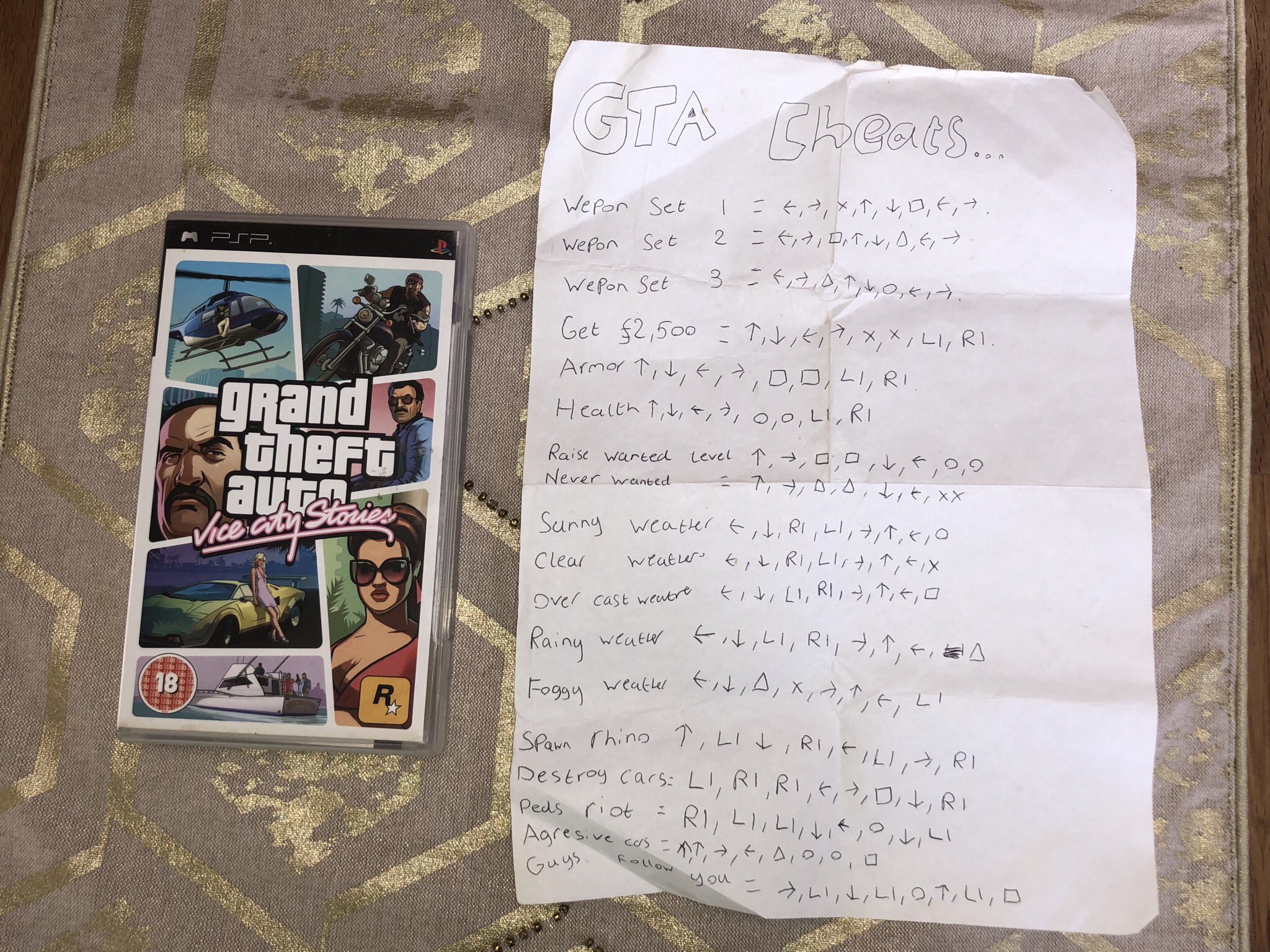 Nostalgia Action Replay Codes