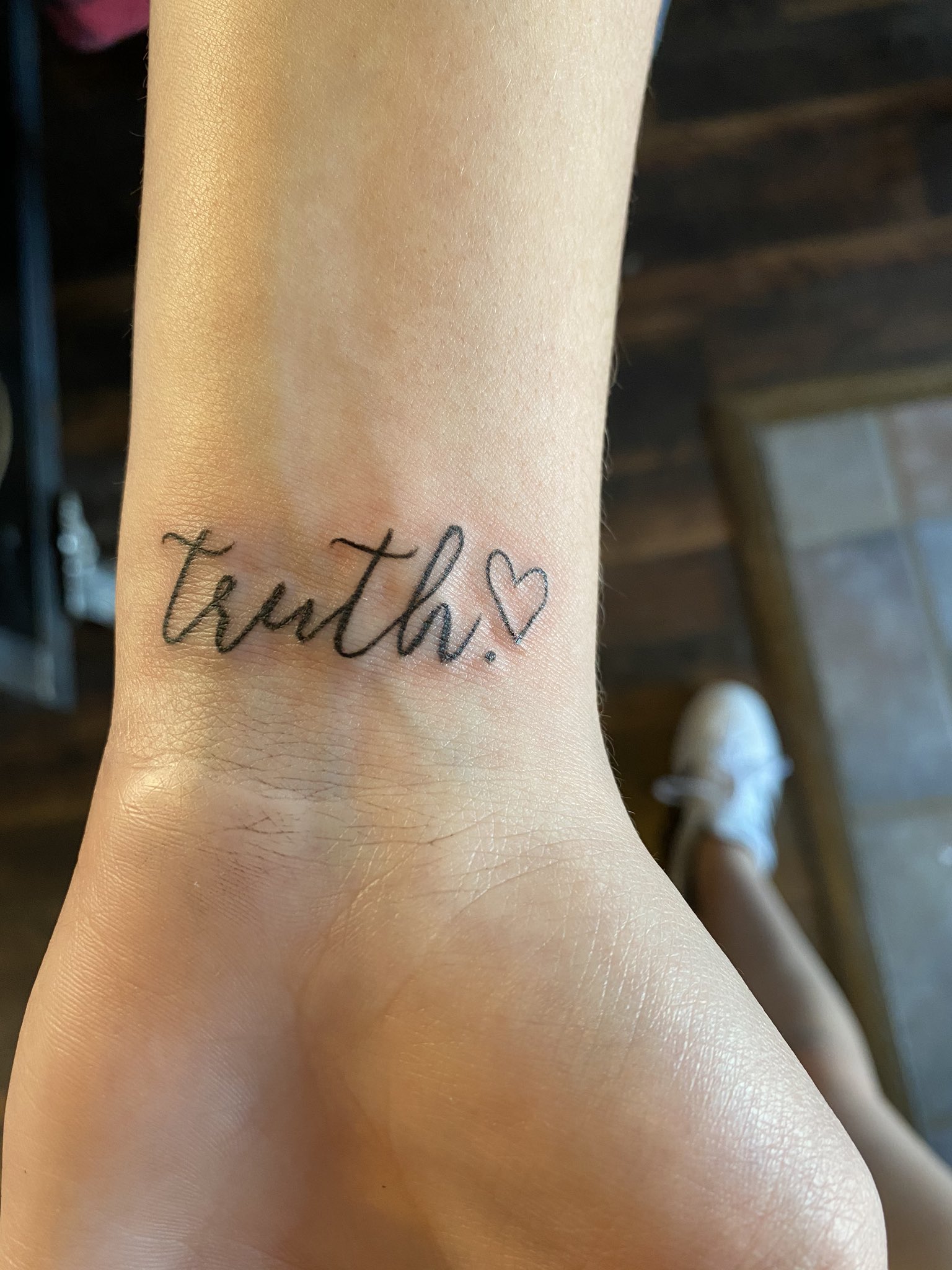 Truth Wrist Tattoo